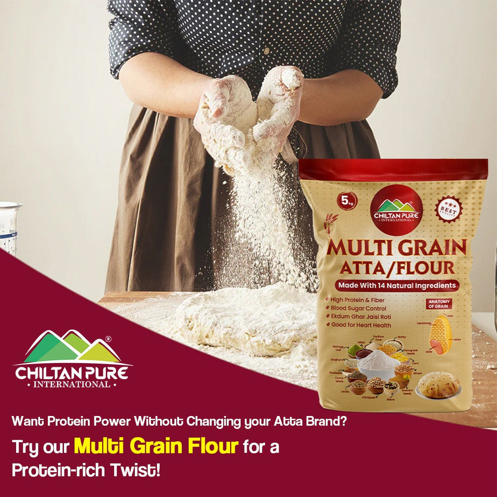 Multi Grain Atta / Flour - Made with 14 Natural Ingredients - Mamasjan