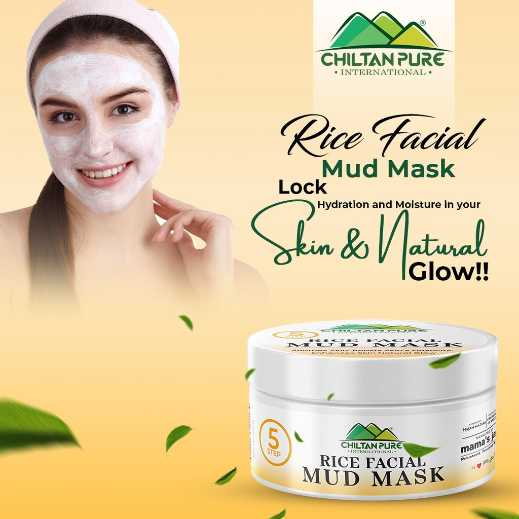 Rice Facial Mud Mask – Refine Pores, Soothes Skin, Absorbs Excess Oil ...
