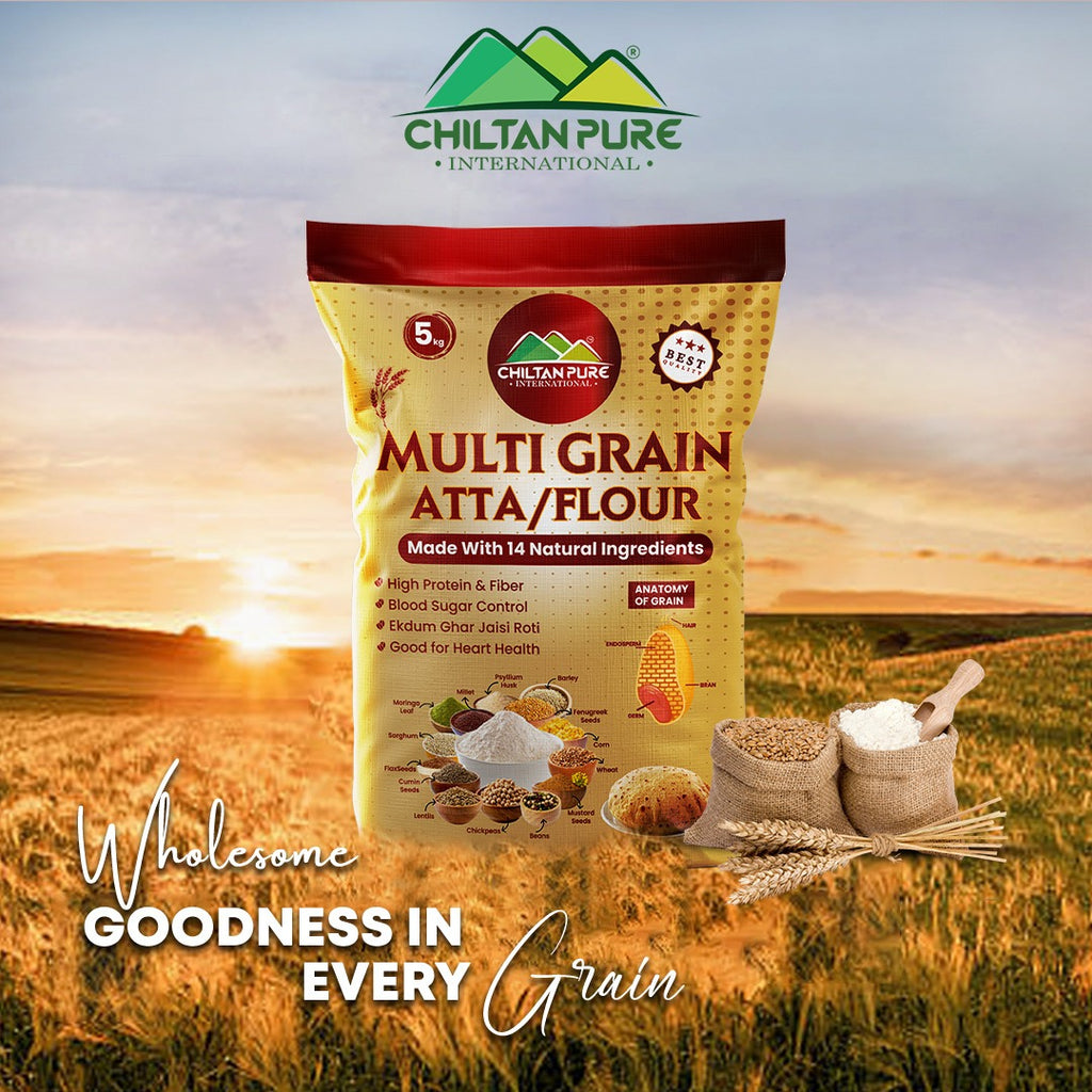 Multi Grain Atta / Flour - Made with 14 Natural Ingredients - Mamasjan