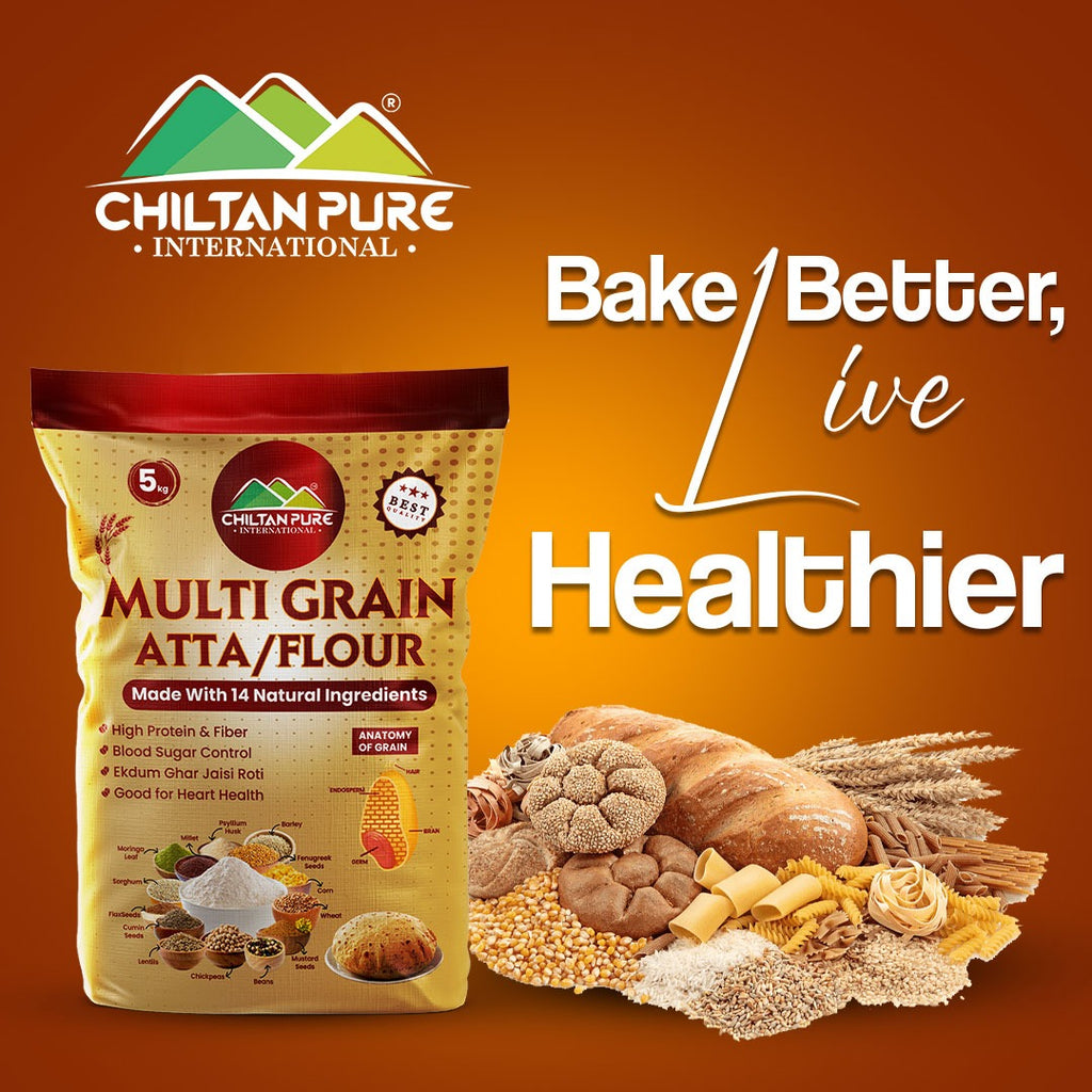 Multi Grain Atta / Flour - Made with 14 Natural Ingredients - Mamasjan