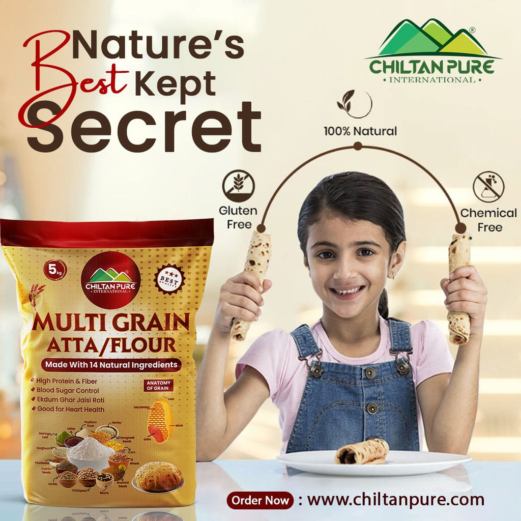 Multi Grain Atta / Flour - Made with 14 Natural Ingredients - Mamasjan