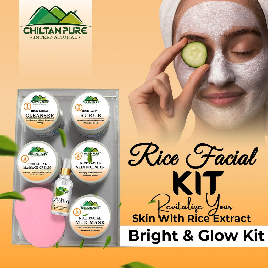 Rice Facial Kit - Revitalize Your Skin With Rice Extract Bright & Glow ...