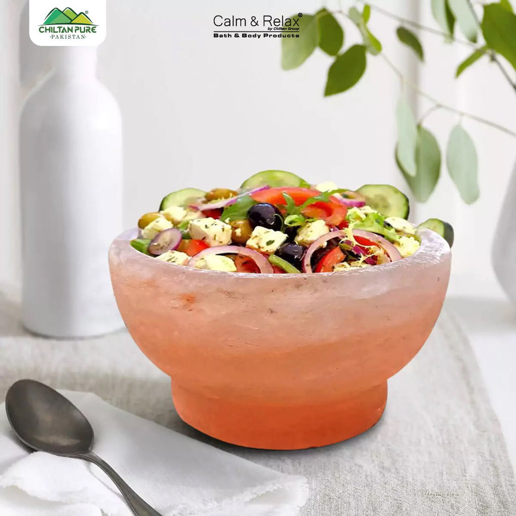 Himalayan Pink Salt Salad Fruit Bowl – Natural Salt Addition - Mamasjan